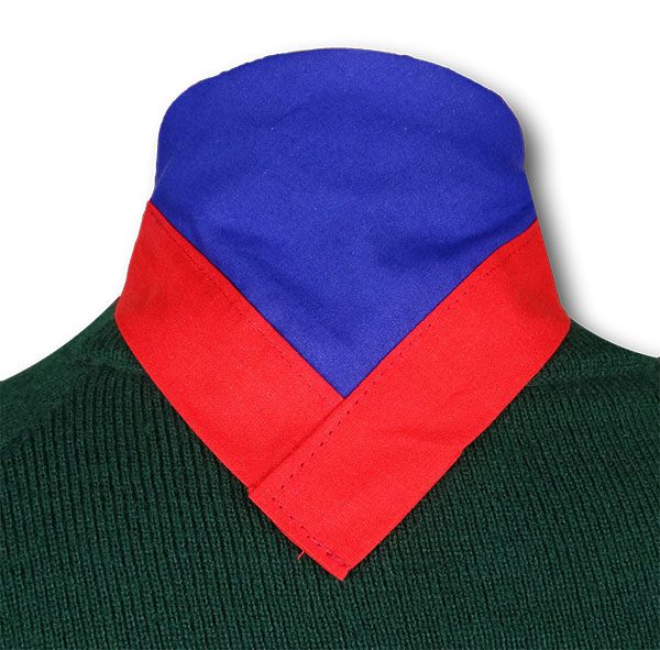 Cub & Scout Necker In Royal Blue With Red Border | Albert Prendergast