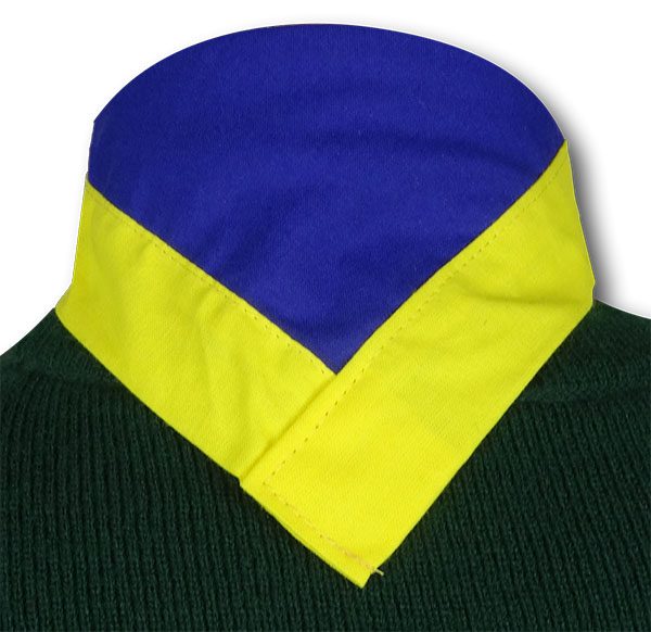 Cub & Scout Necker In Royal Blue With Yellow Border | Albert Prendergast