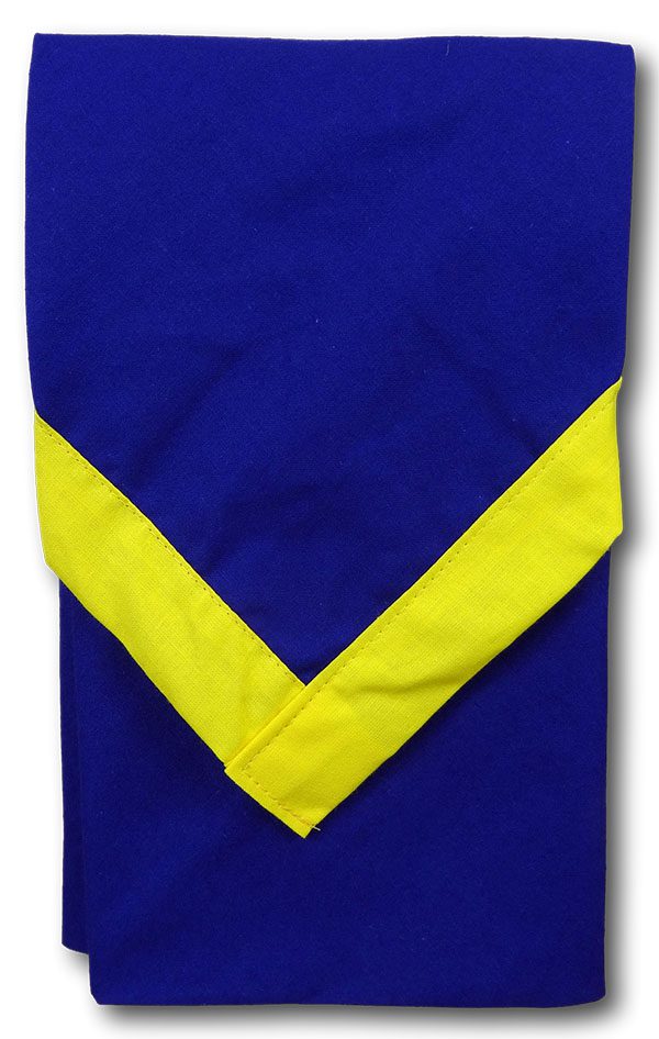 Cub & Scout Necker In Royal Blue With Yellow Border | Albert Prendergast