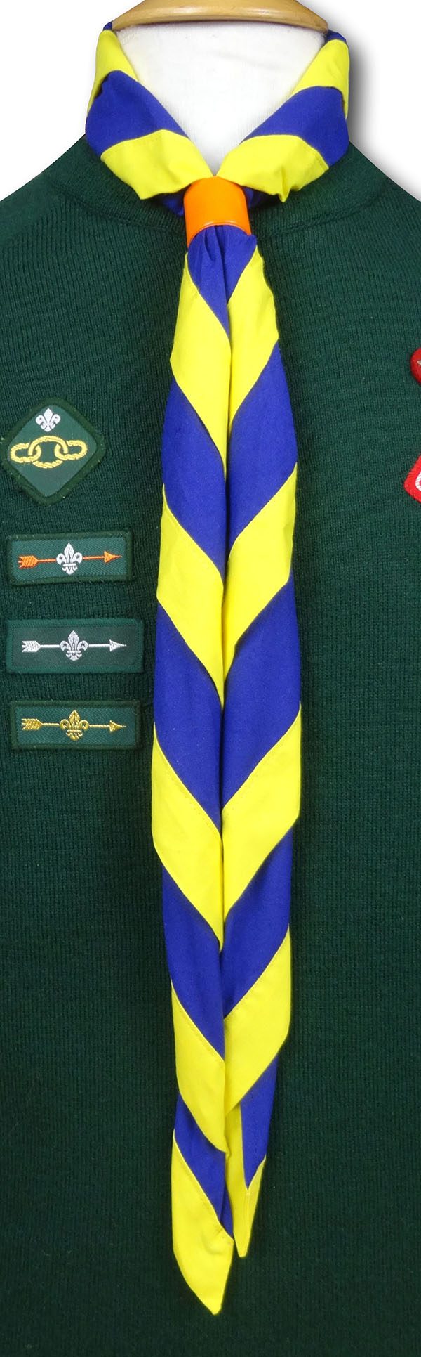 Cub & Scout Necker In Royal Blue With Yellow Border | Albert Prendergast